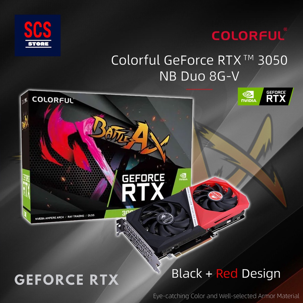 Colorful GeForce RTX 3050 NB DUO 6GB-V graphic card | Shopee Malaysia