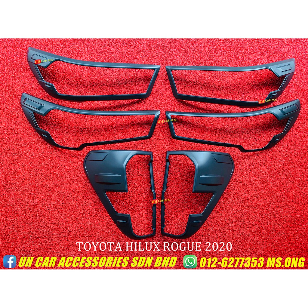 Toyota Hilux Rogue 2020 2.8 2.4V Front Head lamp Cover & Rear Tail ...