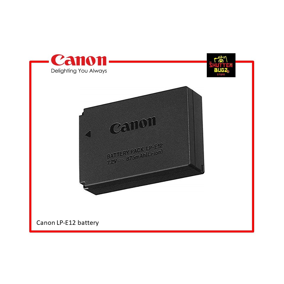 Canon LP-E12 Lithium-Ion Battery Pack for EOS M50 Mirrorless Digital Camera (7.2V, 875mAh ...
