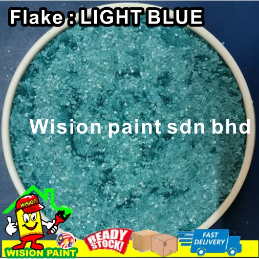 ( flake light blue ) epoxy flake coating for powder anti-slip toilet ...
