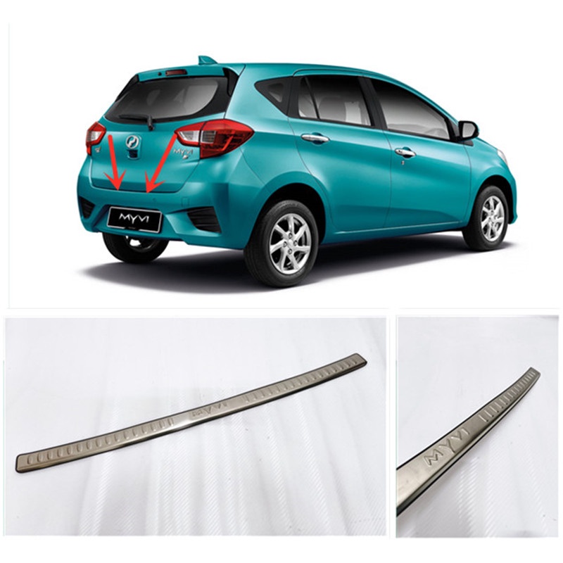 PERODUA MYVI 2018-2021 Rear Bumper Guard Trunk Protector Stainless ...