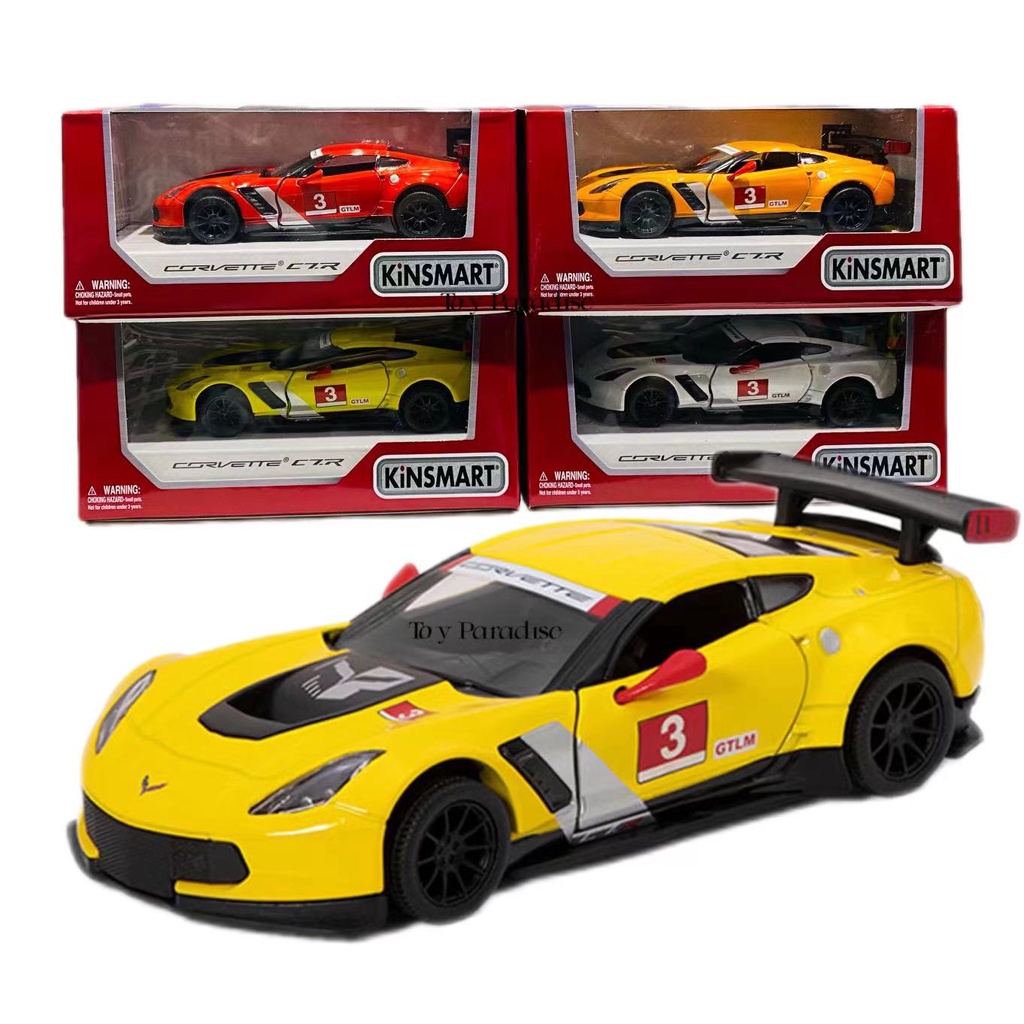 Original Kinsmart 2016 Corvette C7.R Race Car Scale 1/36 KT5397 Die ...