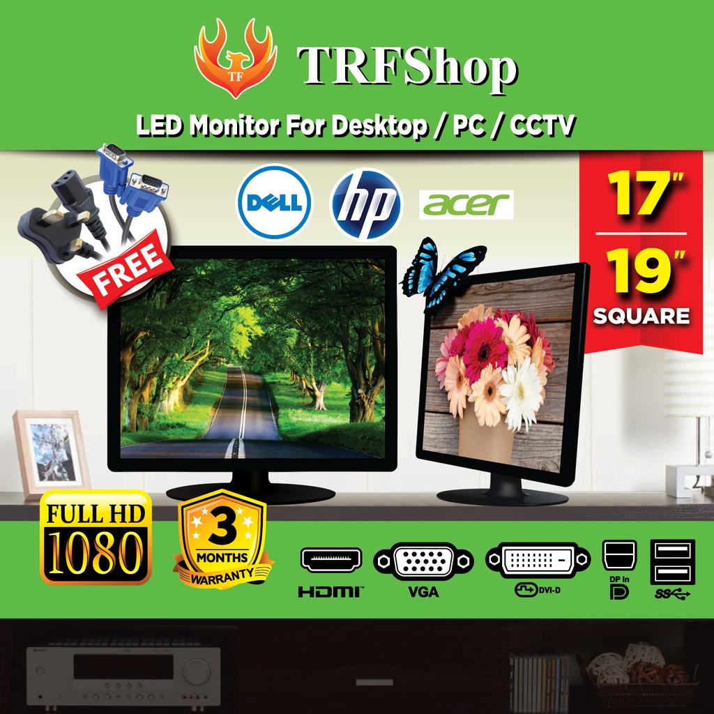 17 and 19 Inch Square Monitor Refurbished Grade A ( All Branded ...