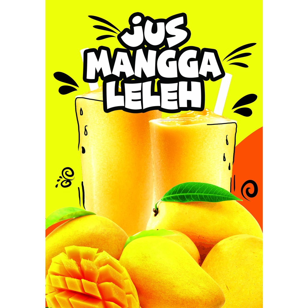 STICKER AIR BALANG SAIZ A4⭐MURAH⭐BOLEH EDIT INFO, AIR JUS BUAH BAZAR ...