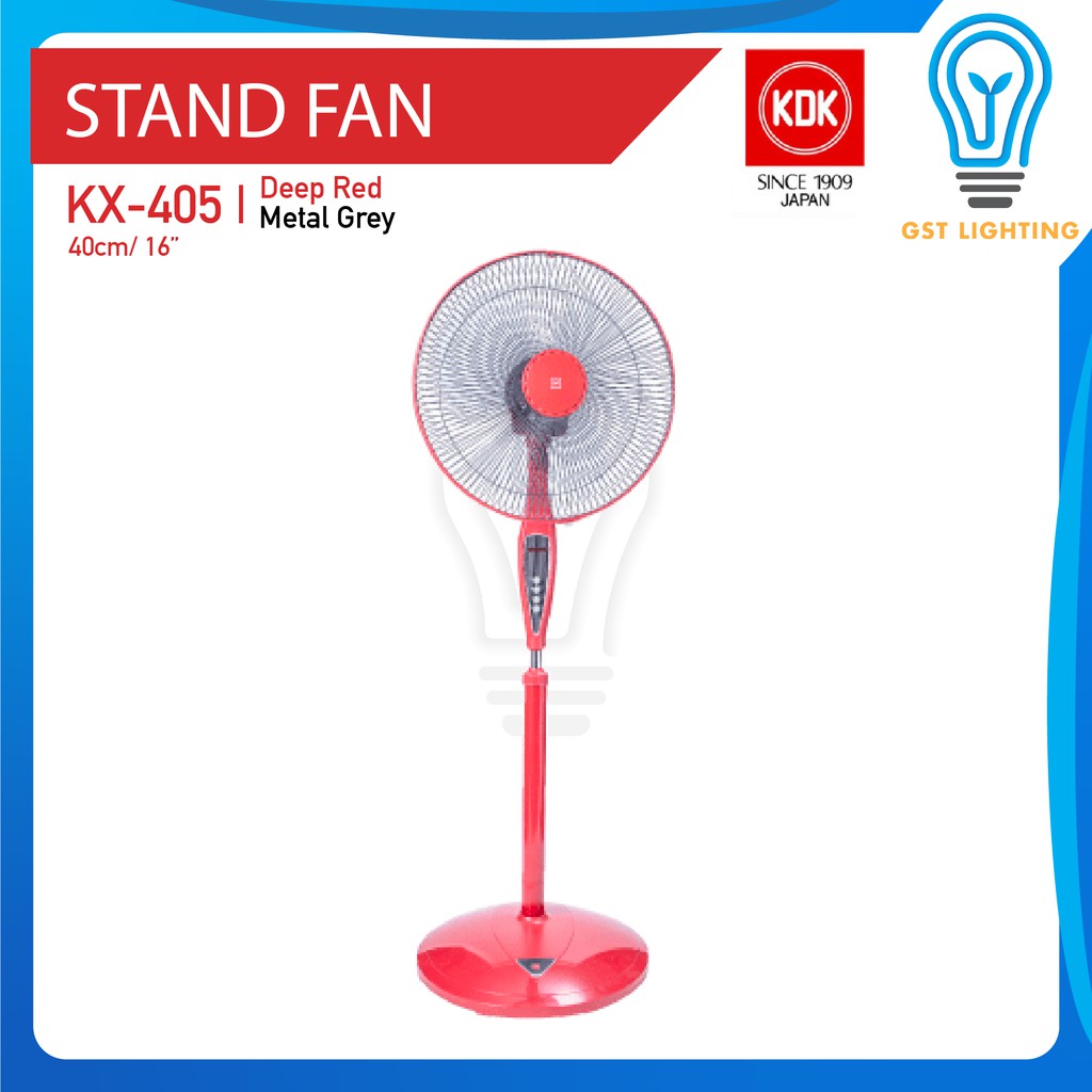 KDK Stand Fan KX-405 Floor Fan (Blade size 40cm/ 16") Kipas Lantai ...