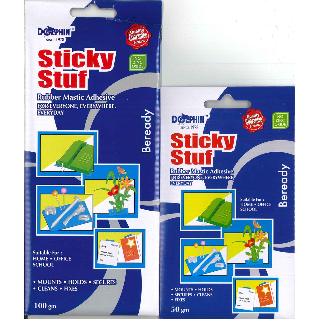 DOLPHIN STICKY STUF RUBBER MASTIC ADHESIVE BEREADY | Shopee Malaysia