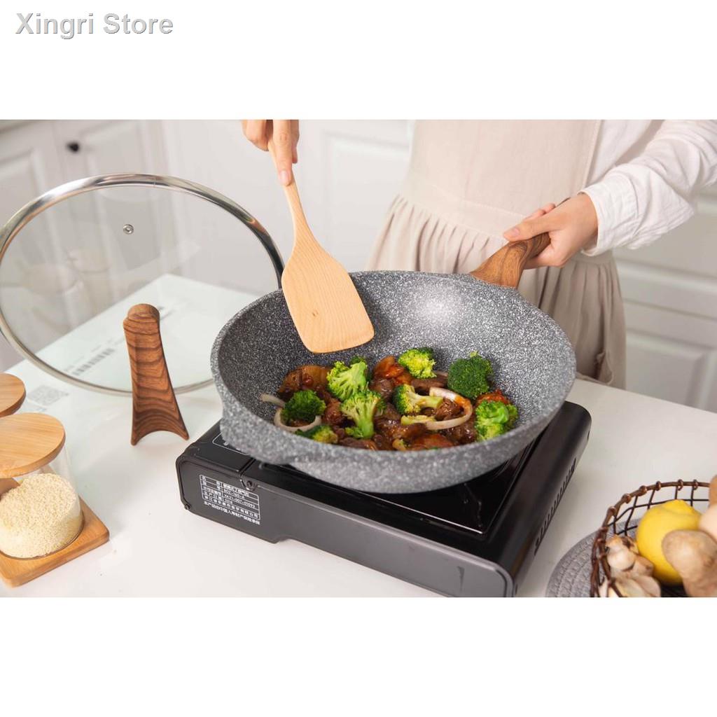 [M'SIA STOCK] FREE LID Uakeen Wok Original 30cm Coating Periuk Tak ...