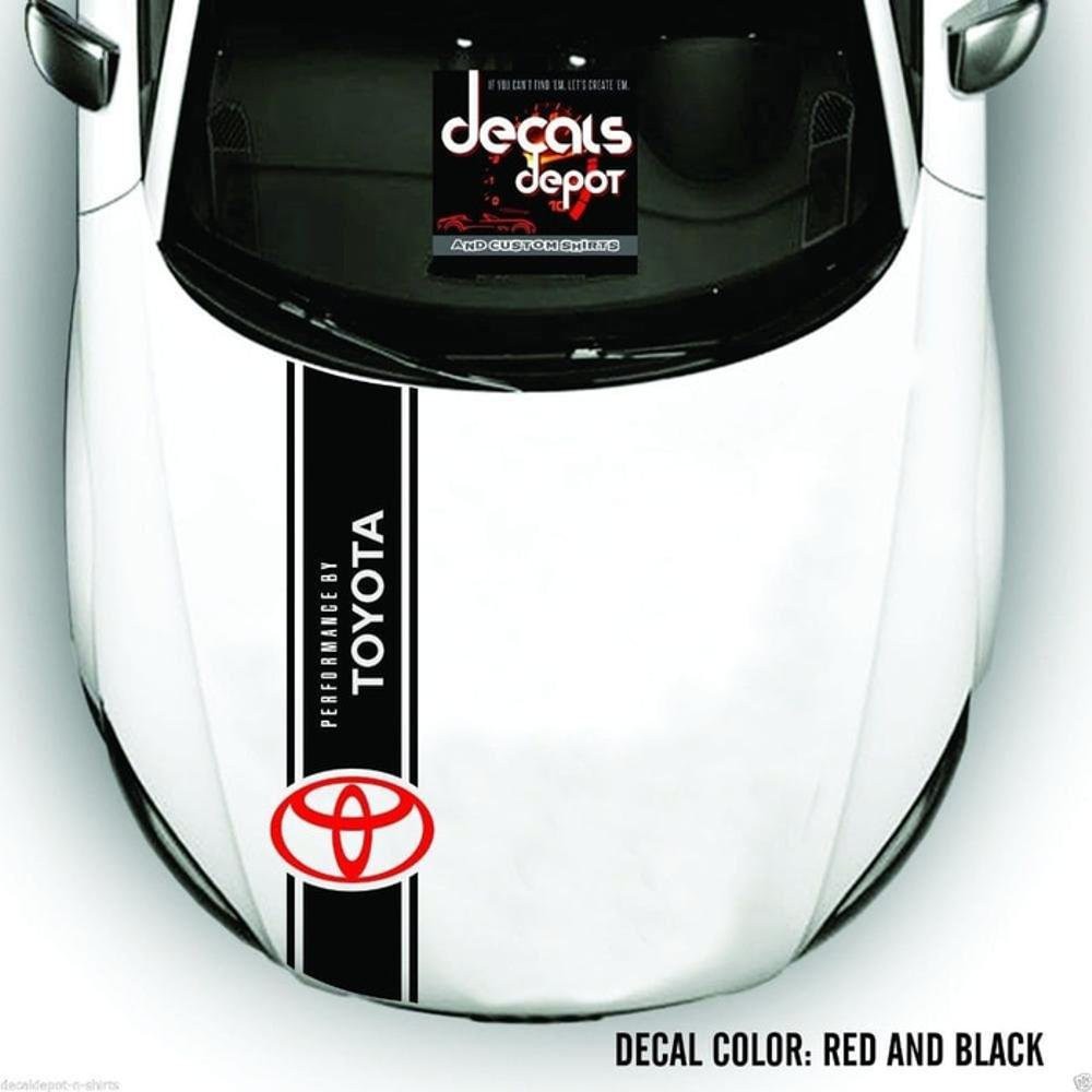 Toyota COROLLA VIOS AGYA AVANZA CAMRY CAR HOOD STICKER ALL TYPES OF ...