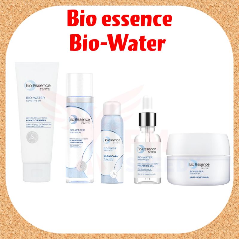 Bio-essence Bio-Water Moist-in Water Gel (50g)/ Vitamin B5 Gel 30ml/ Foamy Cleanser 100g/ Water ...