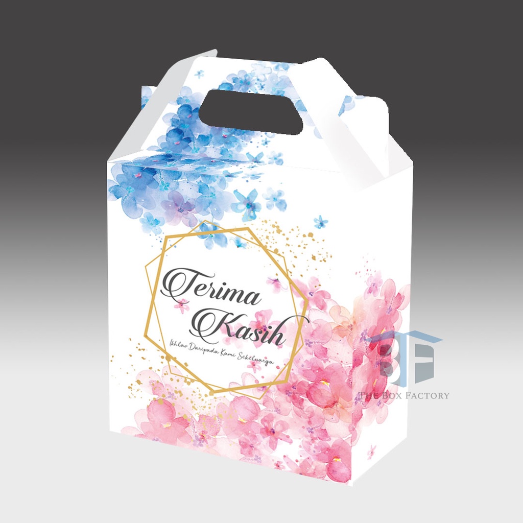 100pcs PROMOSI Doorgift Box | Wedding Box | Goodies Box | Kotak Kahwin ...