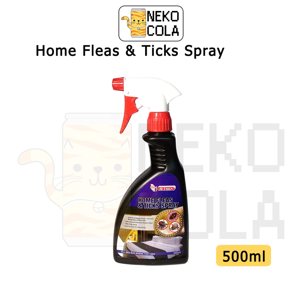 Home Fleas & Ticks Spray (500ml) - Anti Flea Tick Bed Bug Effectively ...