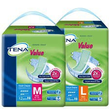 Tena Value Adult Diaper ( M12 / L10 ) | Shopee Malaysia