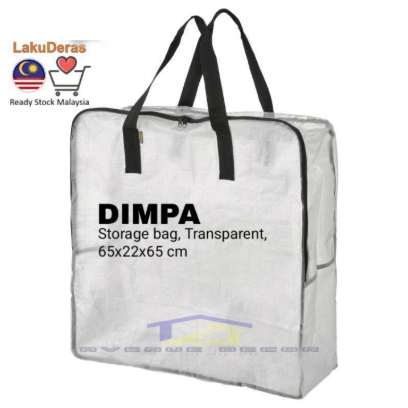 💥100% READYSTOCK💥 DIMPA STORAGE BAG TRANSPARENT BAG TOTE BAG 65X22X65 ...