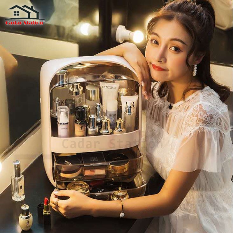 Cosmetic Storage Box Jewellery Makeup Box Drawer Container Case / Kotak ...