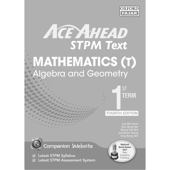 ACE AHEAD MATHEMATICS (T) STPM SEM 1 | Shopee Malaysia