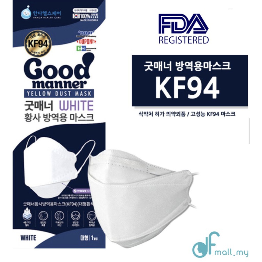 [Handa Health Care] Good manner Yellow Dust Face Mask Korea Adult/Kids ...