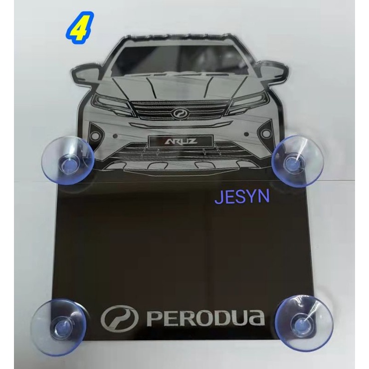 SANDBLAST ACRYLIC ROAD TAX STICKER HOLDER - PERODUA ARUZ | Shopee Malaysia