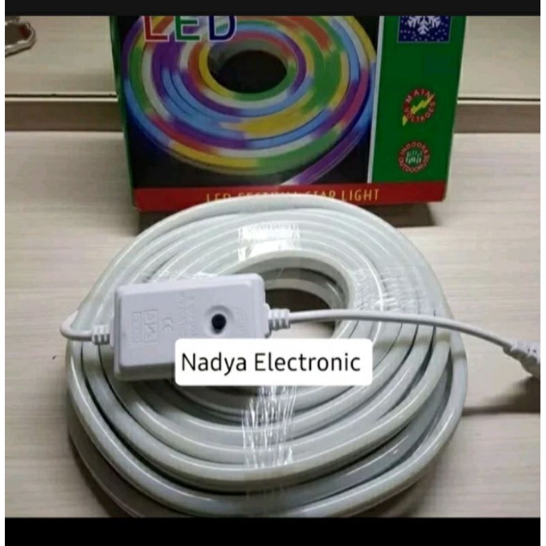 Neon FLEX LED HOSE LIGHT LED RGB 220v 10M PLUS FRESER MODE SET | Shopee ...