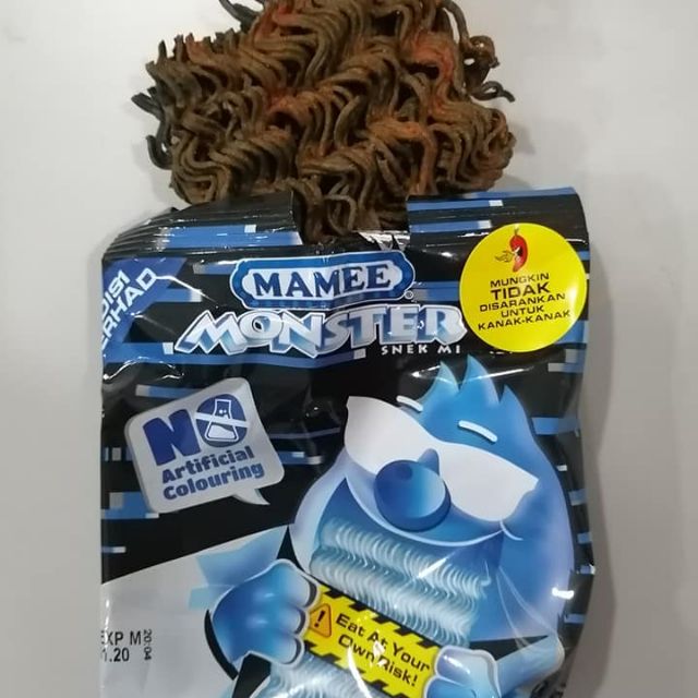 MAMEE MONSTER Snek Mi - Ghost Pepper - 5x25g | Shopee Malaysia