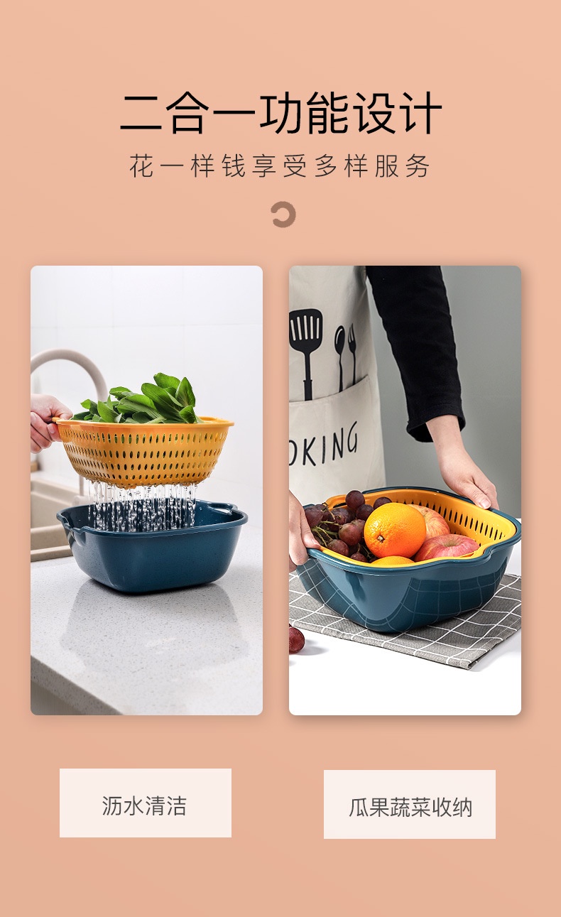 READY STOCKS !! 6IN1 Strainer & Colander For Fruits and Vegetables ...