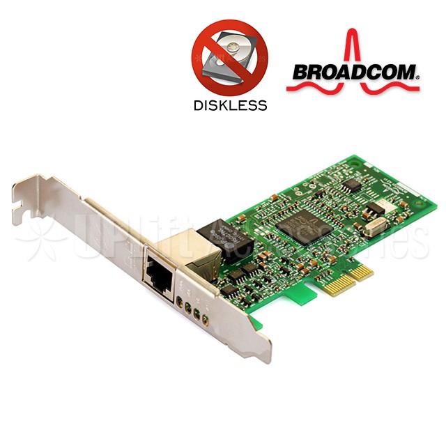 High-Quality Broadcom Gigabit LAN Card with Diskless PXE Bootrom (PCI-E ...