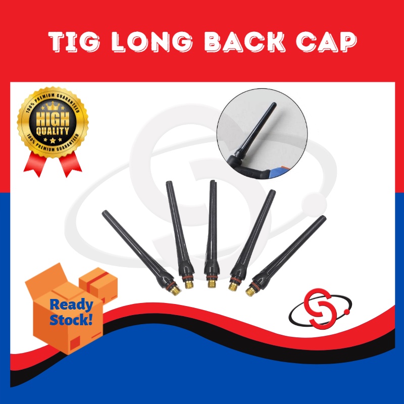 SCM TIG Welding Short Long Back Cap Argon Welding Torch Accessories ...