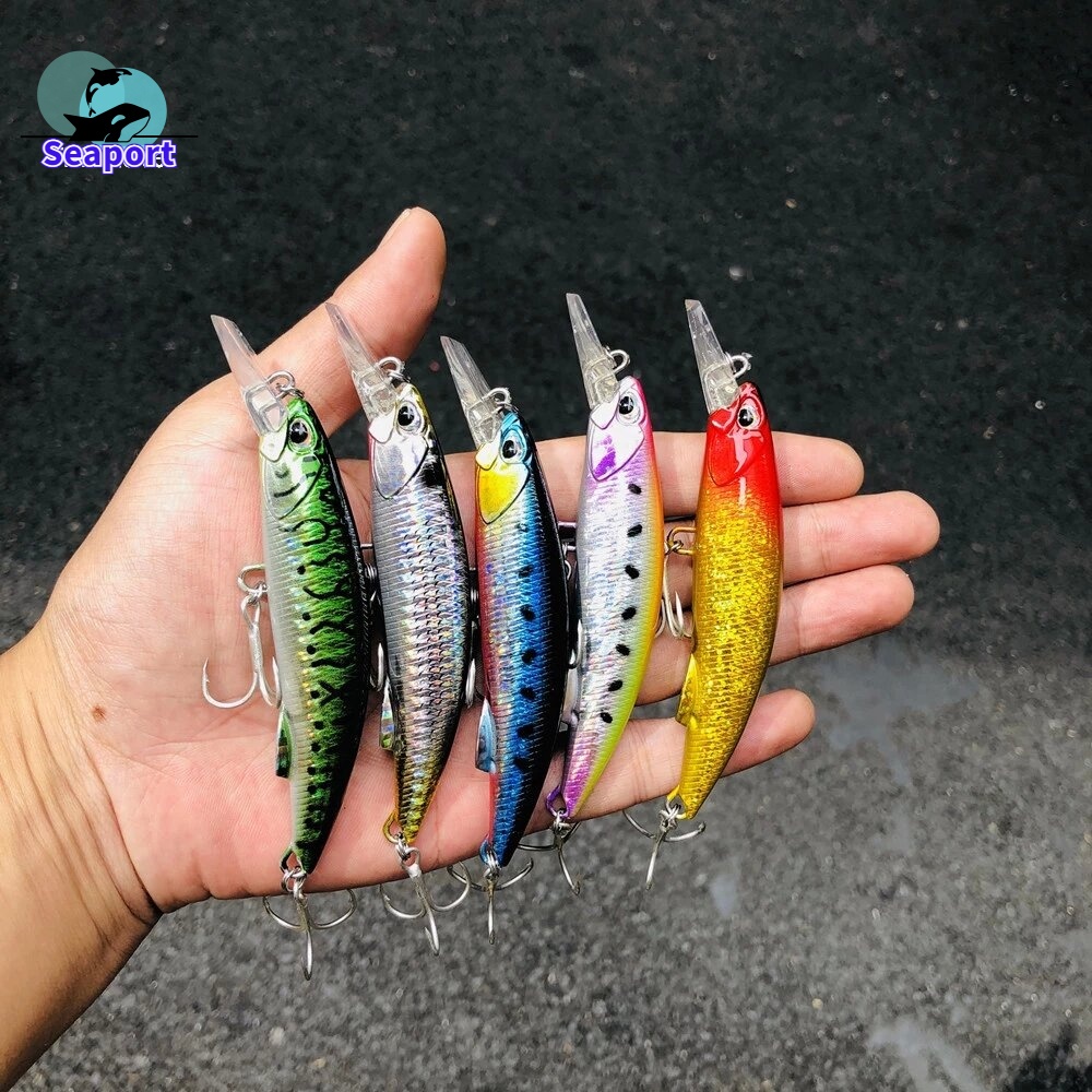 Long Casting Saltwater Sinking Minnow 92mm 40g Tungsten Weight Fishing Lure Seabass Hard Bait ...