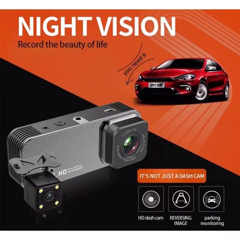 CAR RECORDER 1440P MINI DASHCAM DUAL CAMERA | Shopee Malaysia