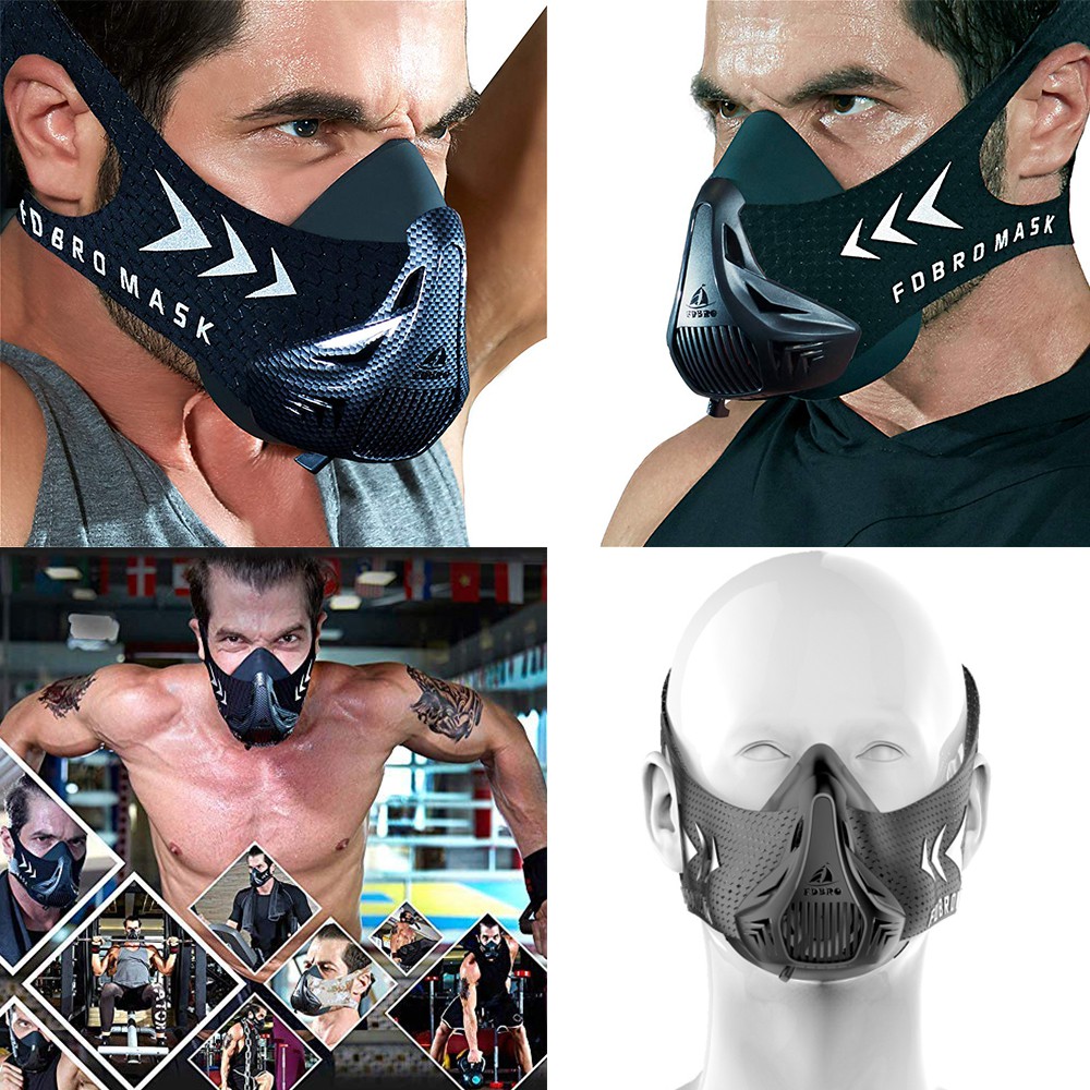 New FDBRO Fitness MMA Cardio Mask Sport Mask High Altitude Training ...