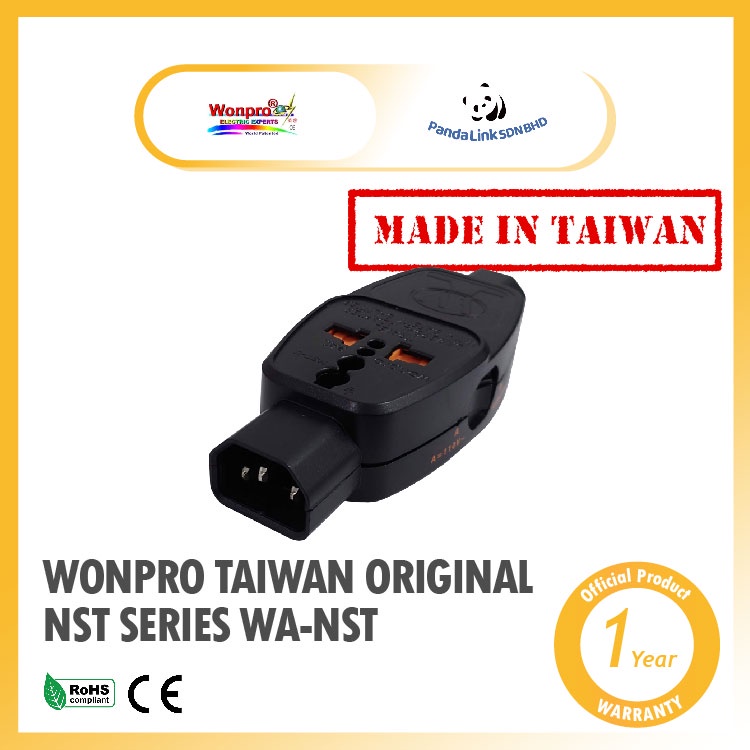 WONPRO WA-NST Taiwan Original Travel Adapter NST Series Connector ...