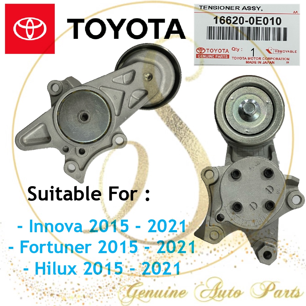 (100% ORIGINAL) TOYOTA FAN BELT TENSIONER INNOVA FORTUNER HILUX 16620 ...
