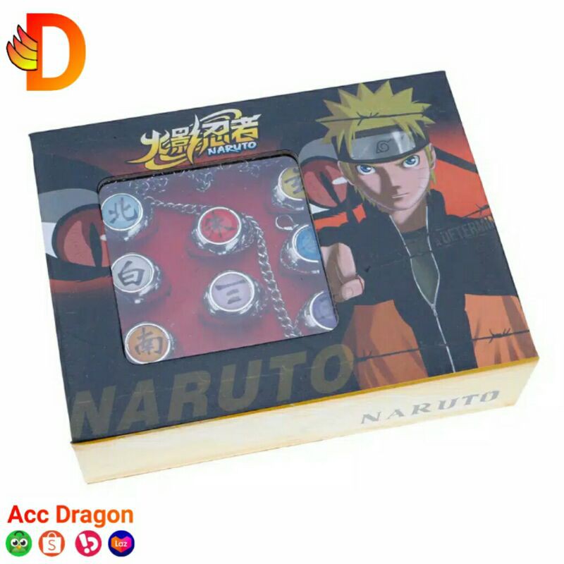 10 Pcs Akatsuki Rings Full Set | Shopee Malaysia