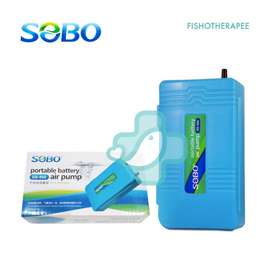 Sobo Portable Battery Air Pump Emergency Black Out Fishing Aquarium Pam ...