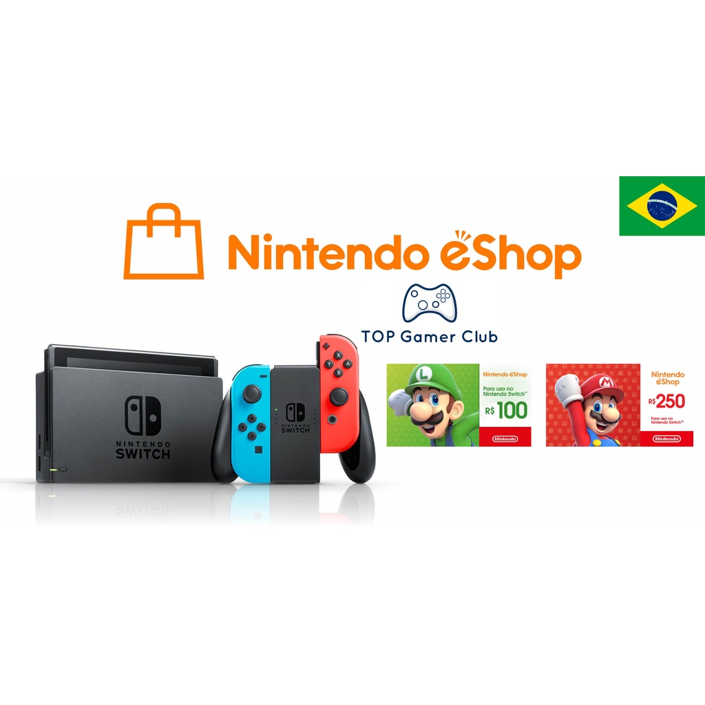 Nintendo Switch eShop Brazil~ BRL100,200,250,300,350,400,500,600,800 ...