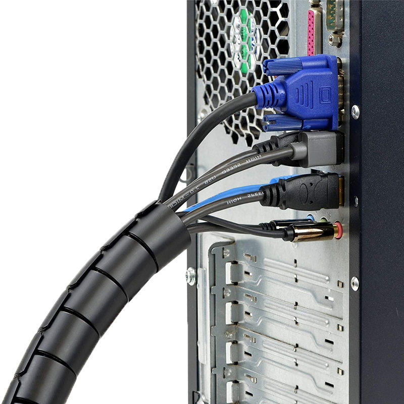 Cable spiral Protection Manager diameter 22mm 28mm flexible spiral tube ...