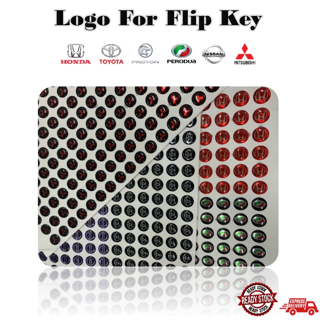 logo 14mm car key badge, car key logos for folding flip remote key ...