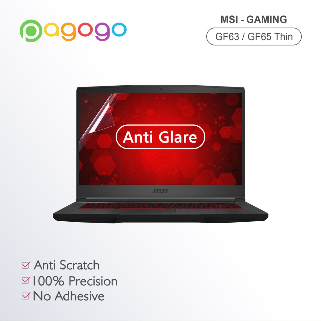 Screen Guard Protector Msi GF63 GF65 Thin 9S 9SC 9SCSR 9SCXR 10S 10SC ...
