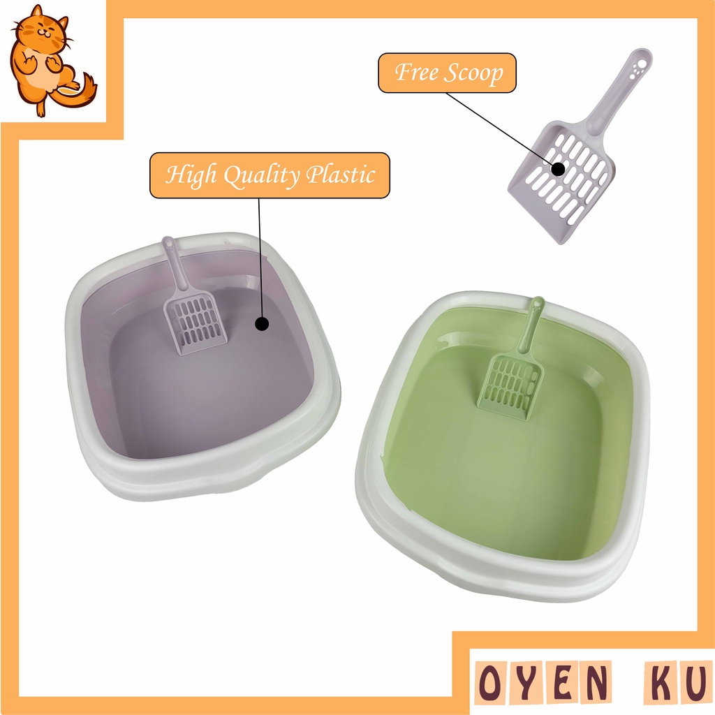 Pastel Colour Cat Litter Box with FREE SCOOP / Tandas Kucing Bekas ...