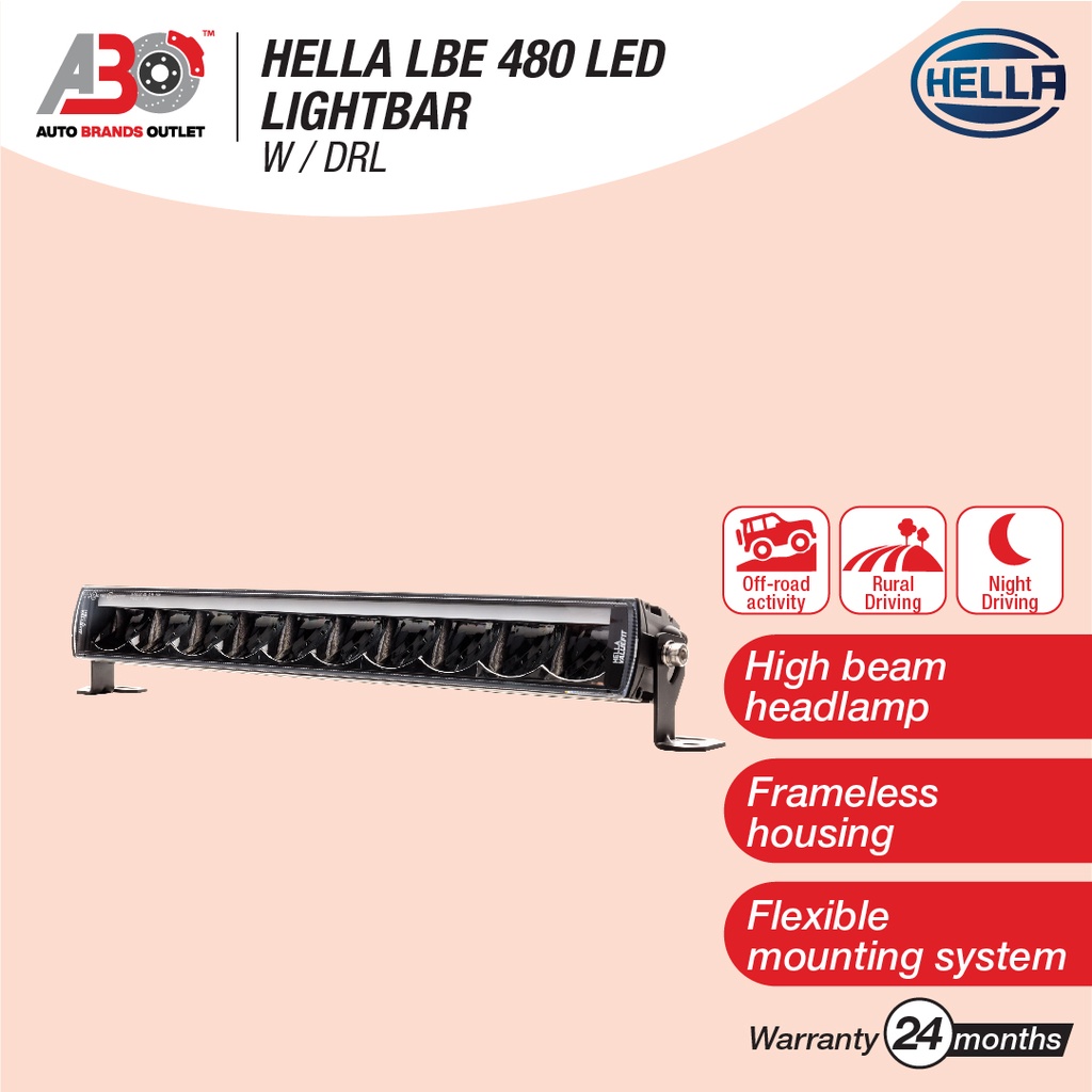 HELLA LBE 480 LED Light Bar w/ DRL - 1FE 358 154 021 | Shopee Malaysia