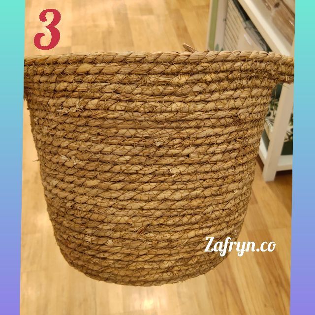 Kaison Hand-woven storage basket rattan/Bakul rotan pelbagai Guna ...