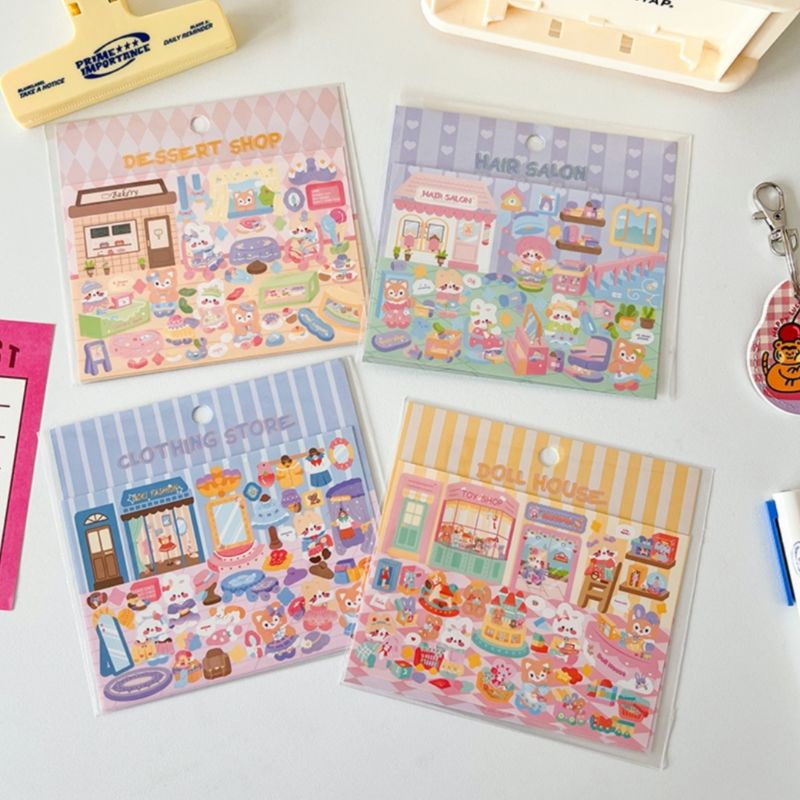 Cute Sticker Lovely Sticker Cartoon Pattern Waterproof Sticker Ready ...