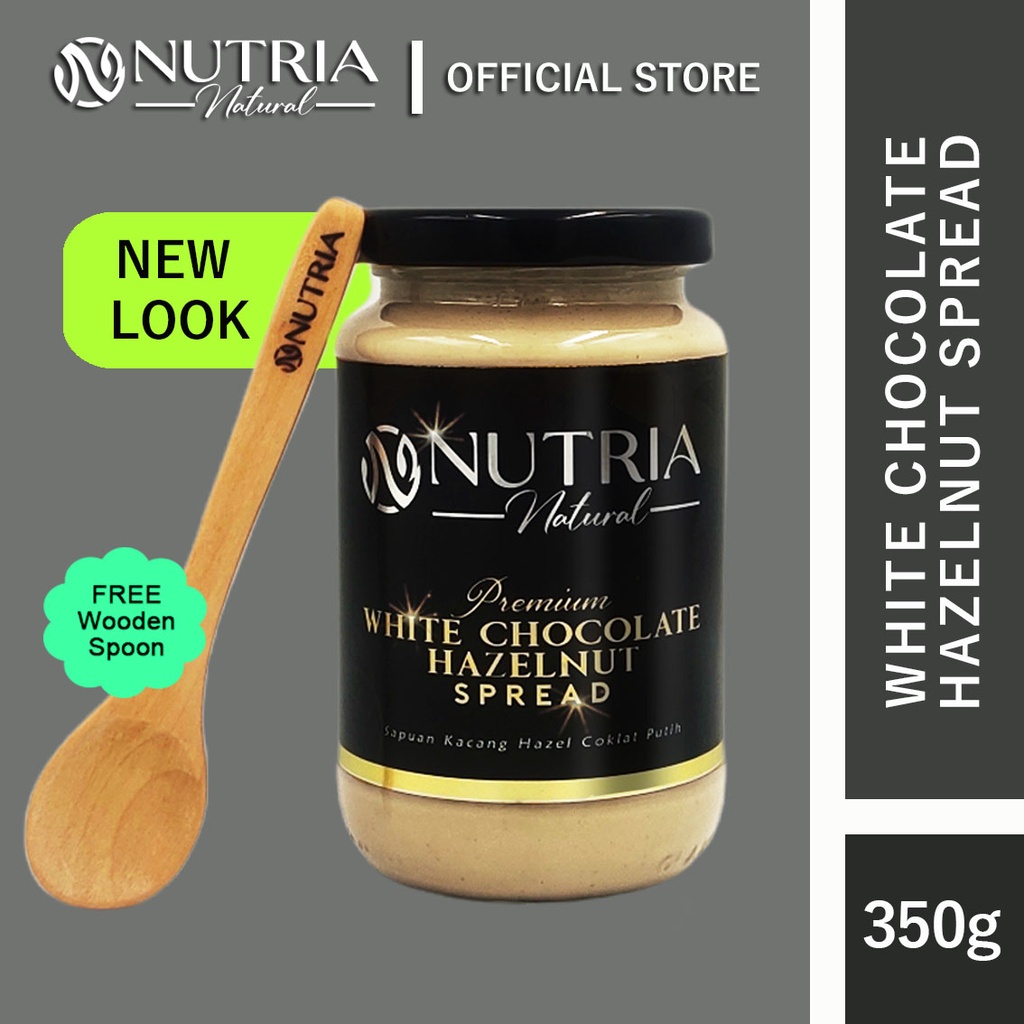 NUTRIA White Chocolate Hazelnut Spread | Jem Kacang Hazel Coklat Putih ...