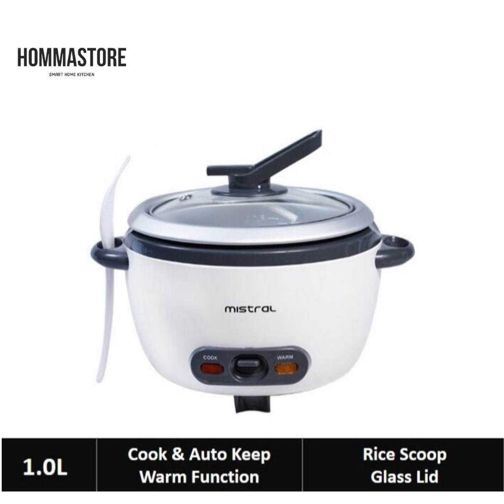 Mistral Rice Cooker MRC10D (1.0L)/Cook & Auto Keep Warm Function ...