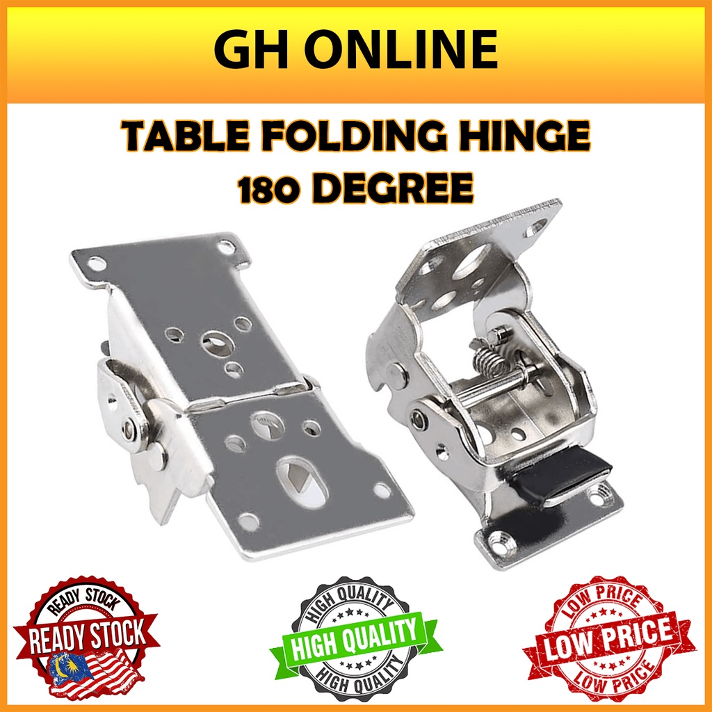 TABLE FOLDING HINGE 180 DEGREE / FOLDING FURNITURE HINGE / ENSEL LIPAT ...