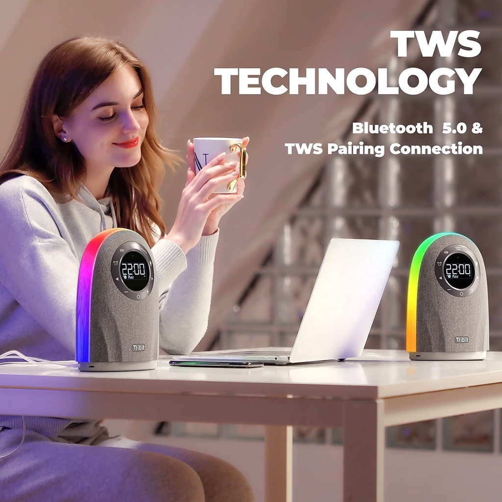 Tribit Home Speaker -SD card aux input, Bluetooth 5.0, FM channels ...