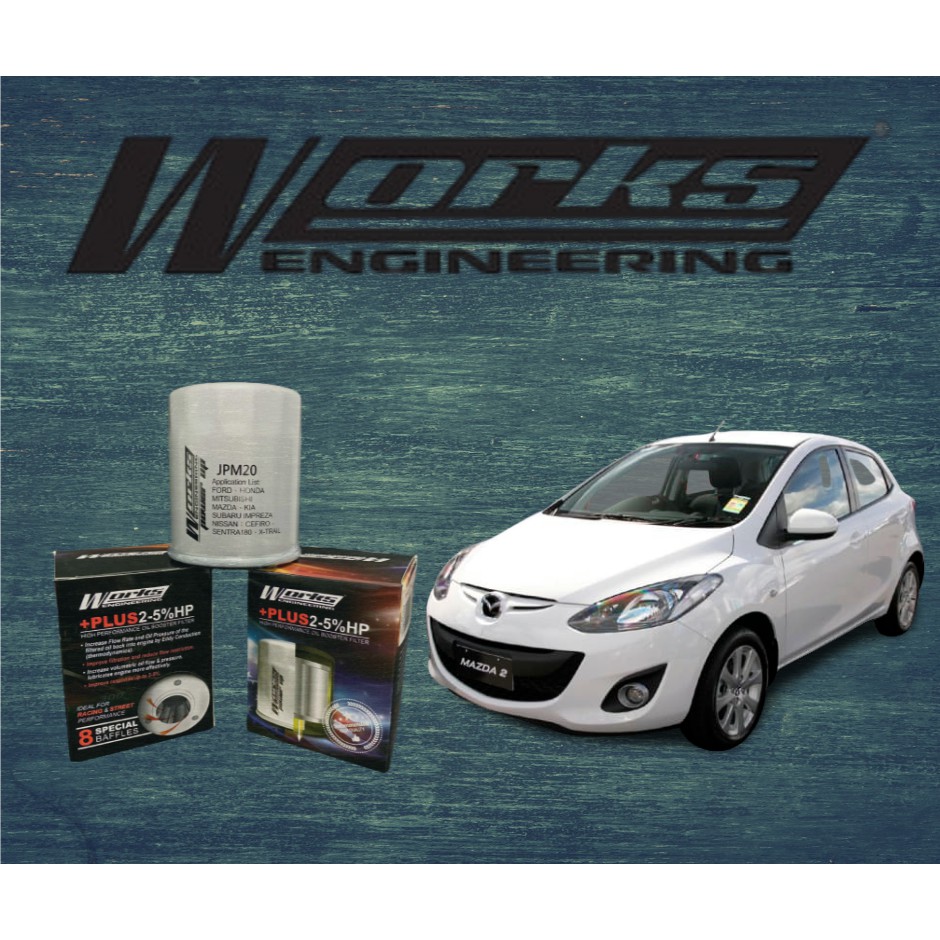 Works Engineering Performance Engine Oil Filter - JPM 20 MAZDA 2 (2007 ...