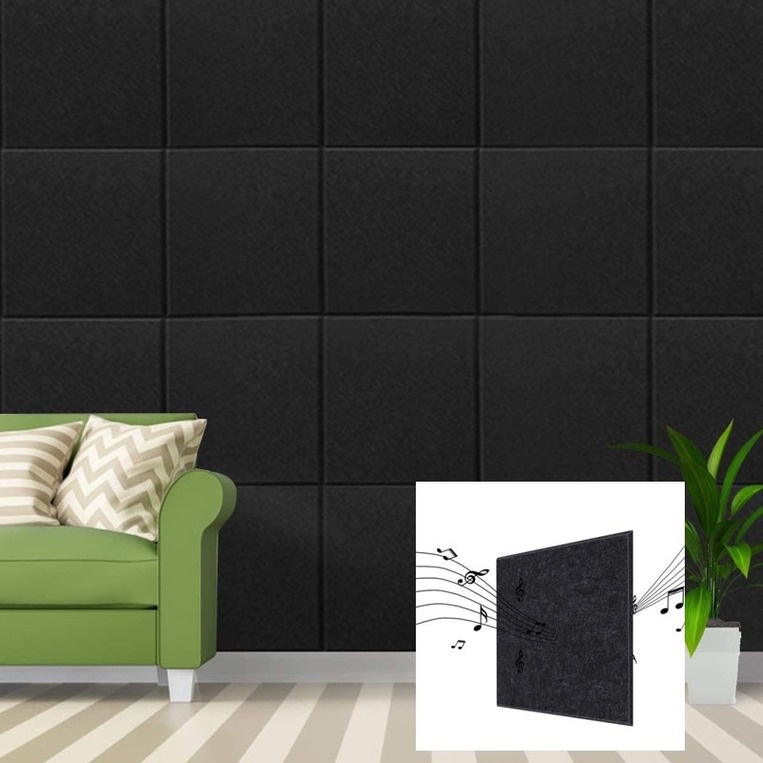 Black/Grey/White Acoustic Board Soundproof Foam Panels Sound Absorption ...