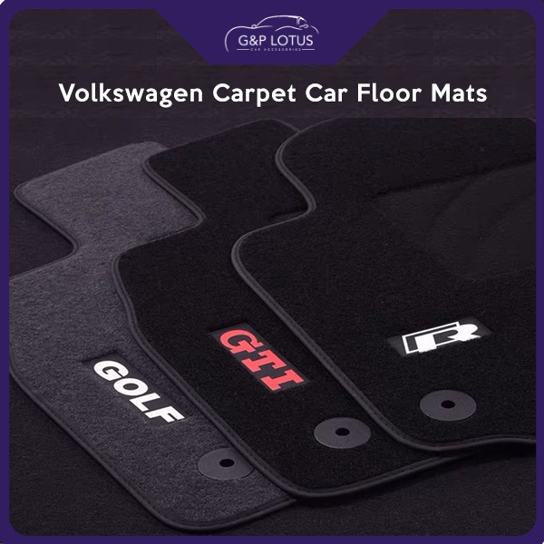 Volks VW Tailored Carpet Car Floor Mats Blacks MK5, MK6 ,POLO GTI ...