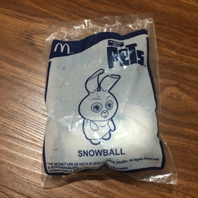 Happy Meal Toys Secret Life Of Pets Snowball | Shopee Malaysia