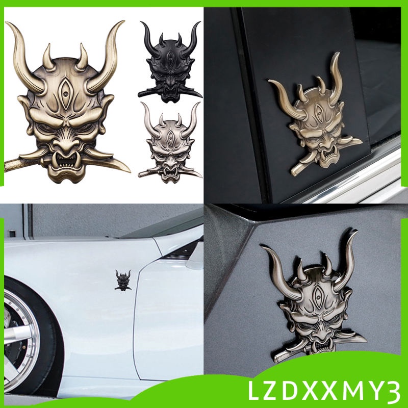 HOT Japanese Oni Samurai Sticker 3D Death Decal for Car Styling Body ...